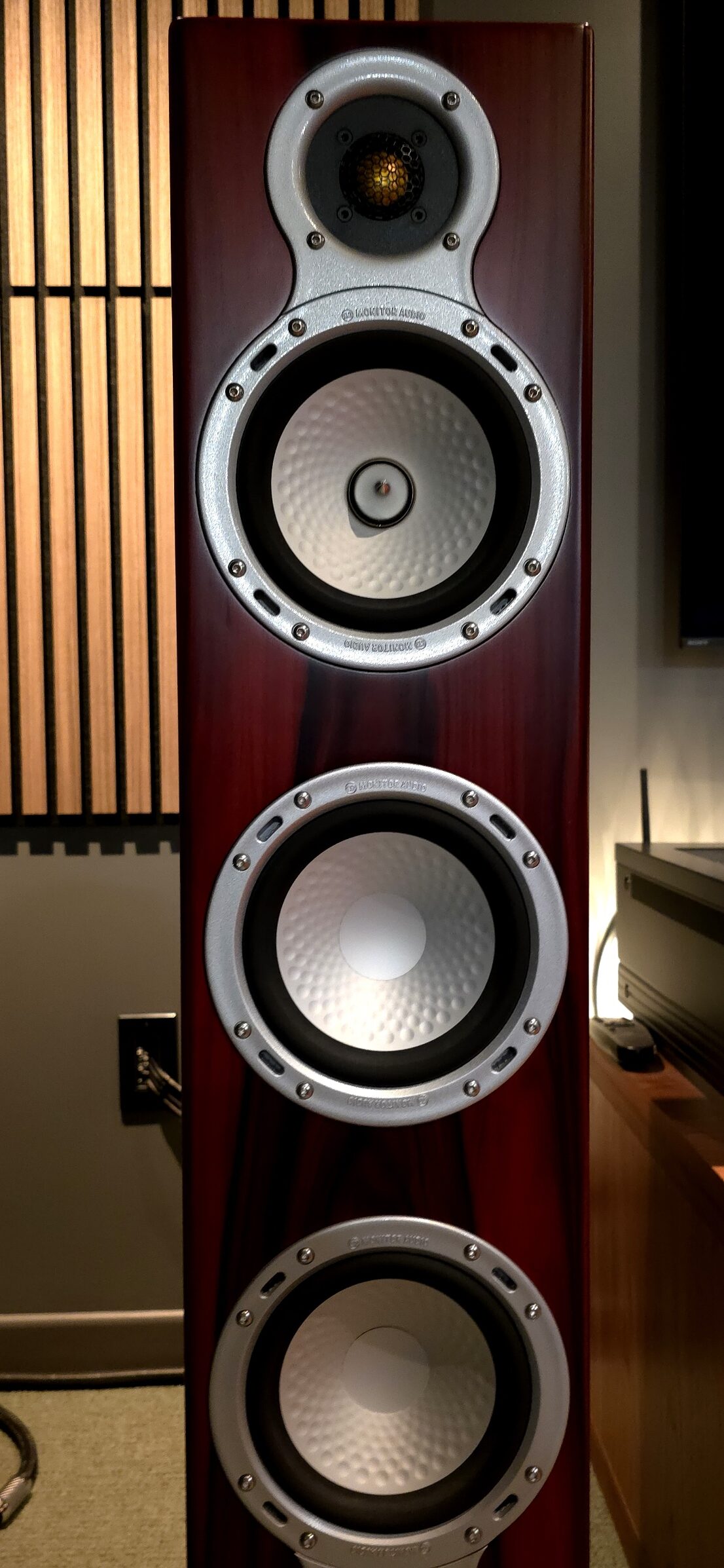Ensemble cinéma maison 5.1 Monitor Audio Gold GS Rosewood.